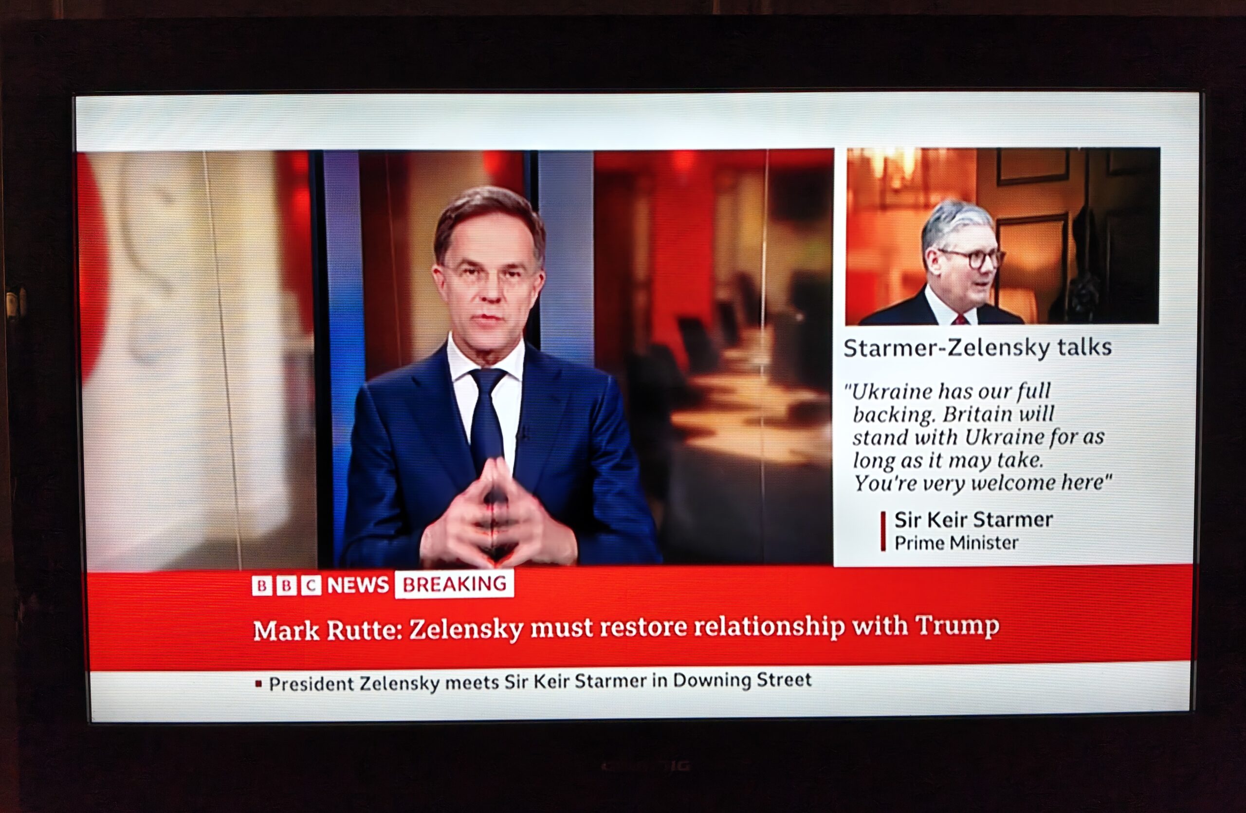 BBC: Naton pääsihteeri Mark Rutte kehottaa Zelenskyiä palauttamaan ...